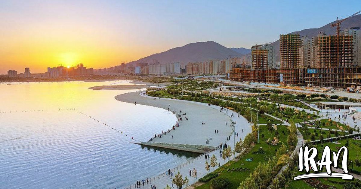 Photo Chitgar Lake Khalij E Fars Tehran Iran Travel And Tourism